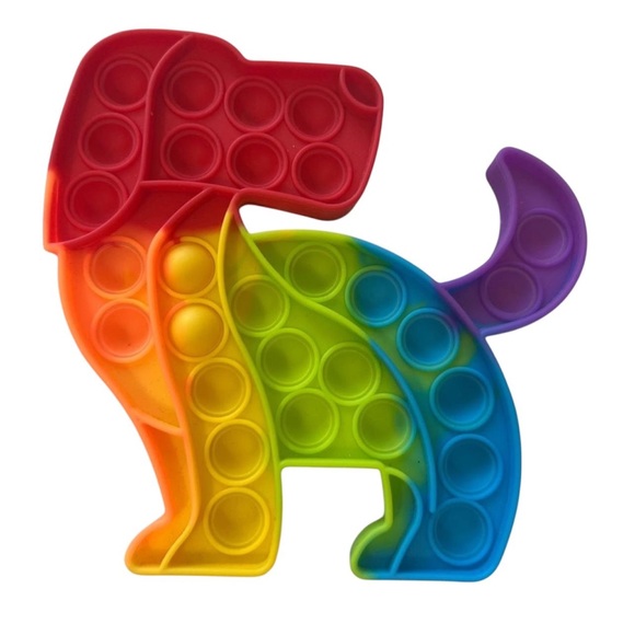 Toys | Rainbow Dog Pop It Fidget Toy | Poshmark